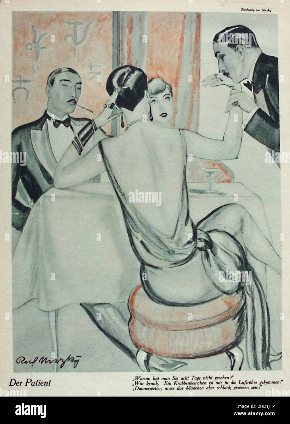 Rolf Niczky - Der Patient, 1927 Stock Photo - Alamy