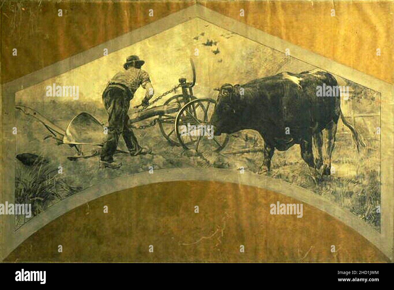 Roll Alfred - Le laboureur Stock Photo - Alamy