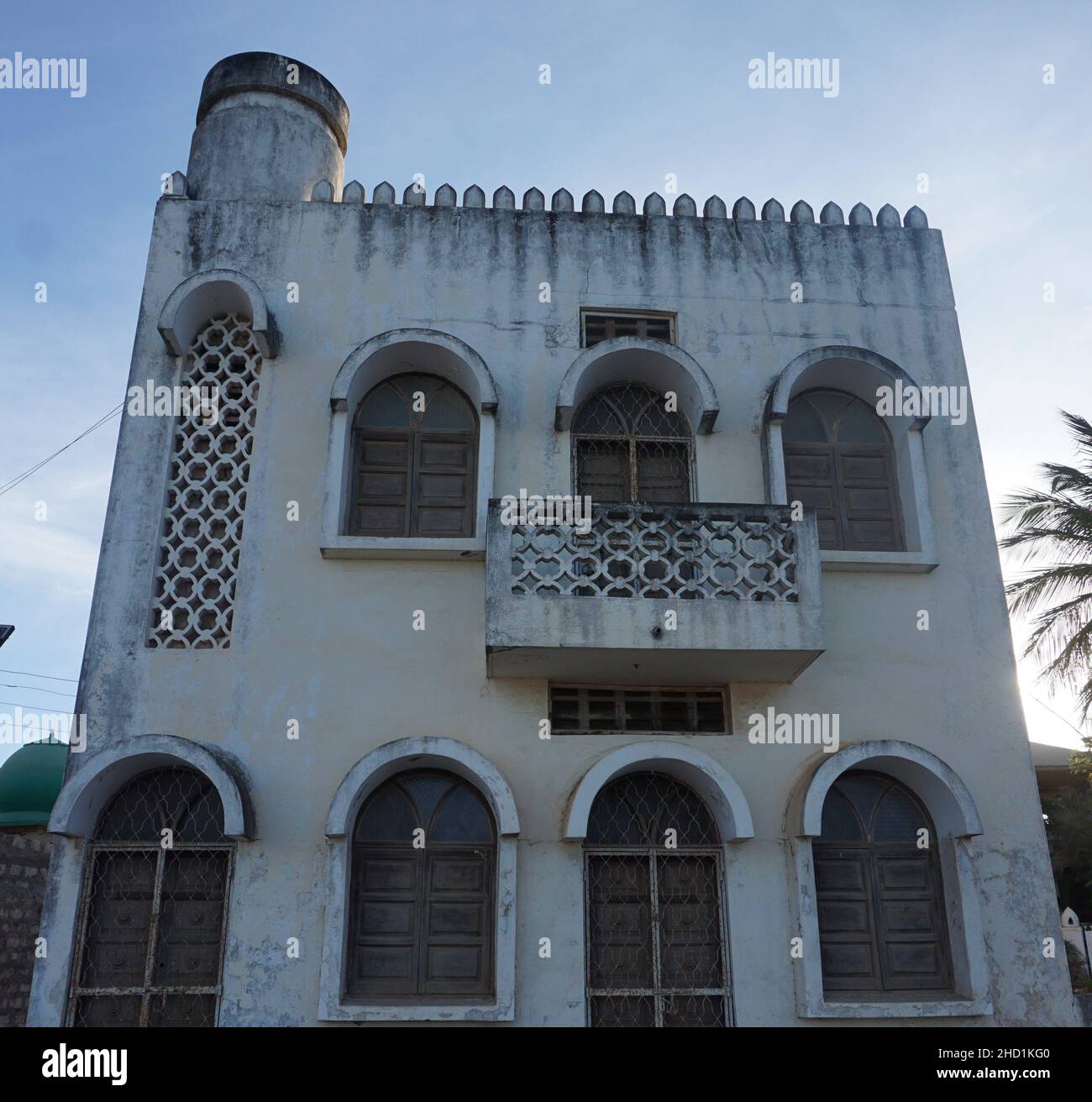 Building in Malindi with traditional and historical architecture, Kenya ...