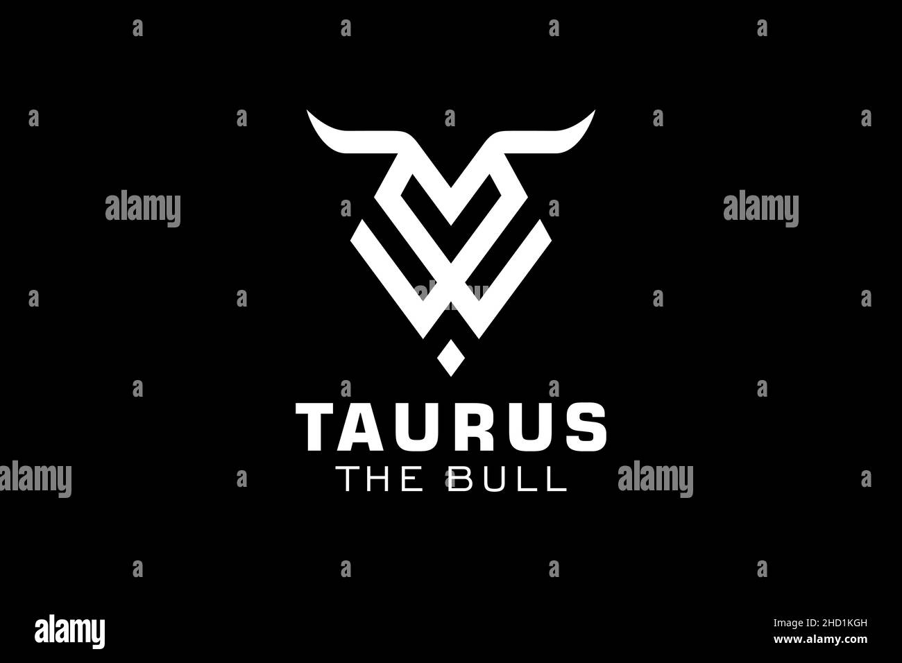 Letter W logo, Bull logo,head bull logo, monogram Logo Design Template ...