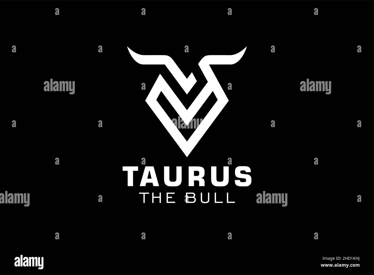 Letter D logo, Bull logo,head bull logo, monogram Logo Design Template ...