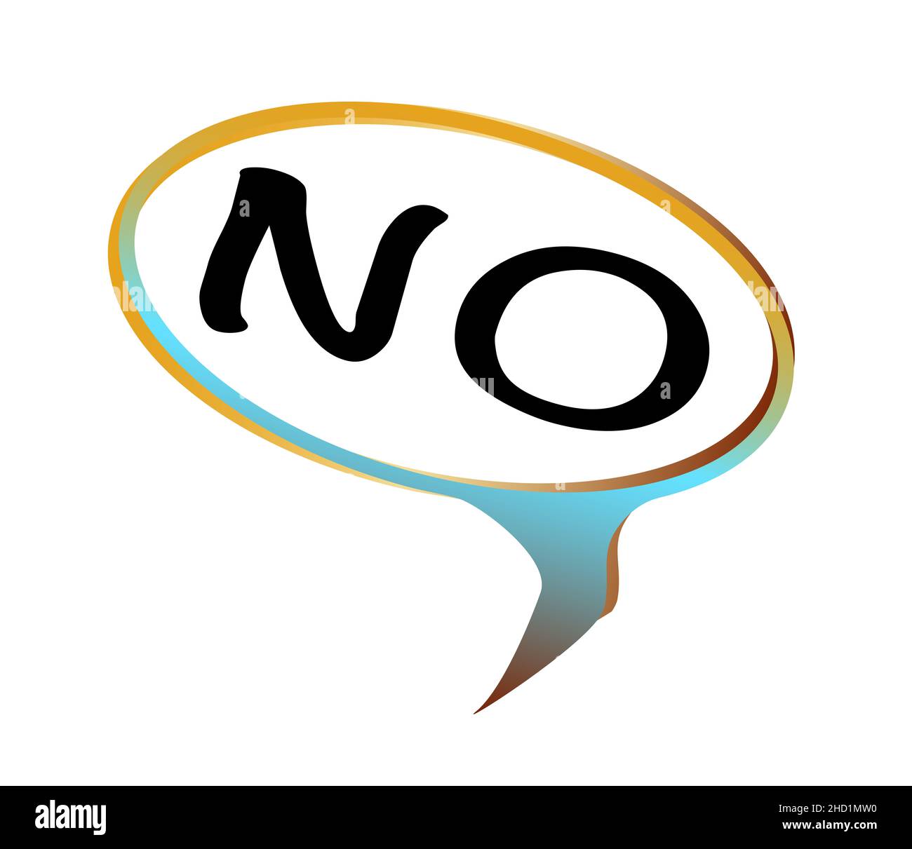 No speech bubble set over a white background Stock Photo - Alamy