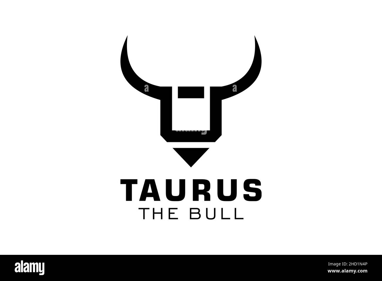 Letter U logo, Bull logo,head bull logo, monogram Logo Design Template ...