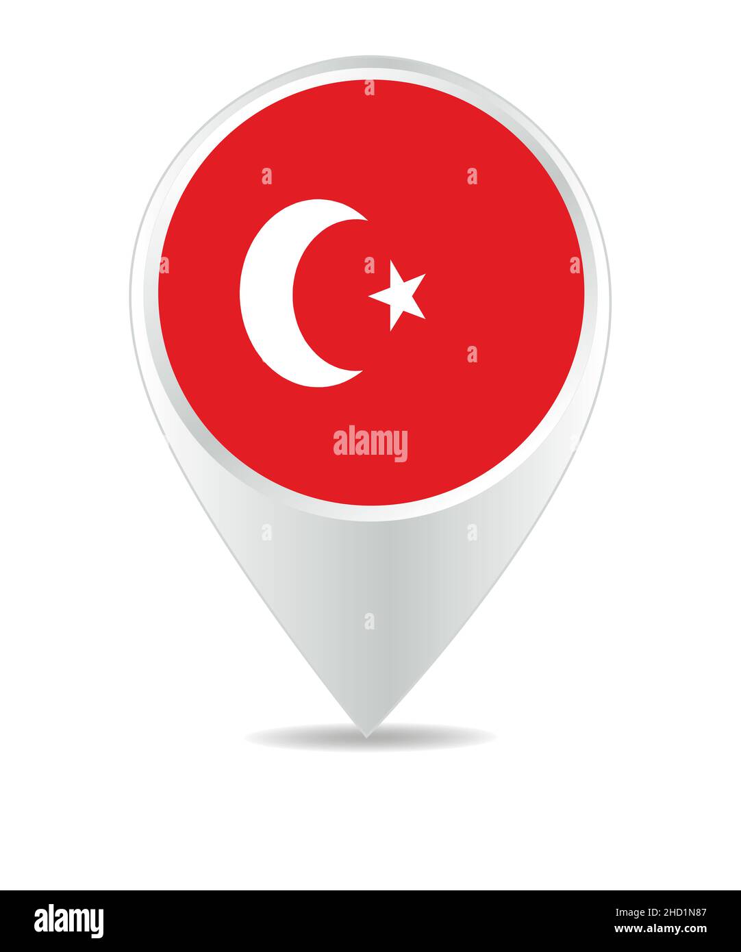 Turkey flag circle vector hi-res stock photography and images - Alamy