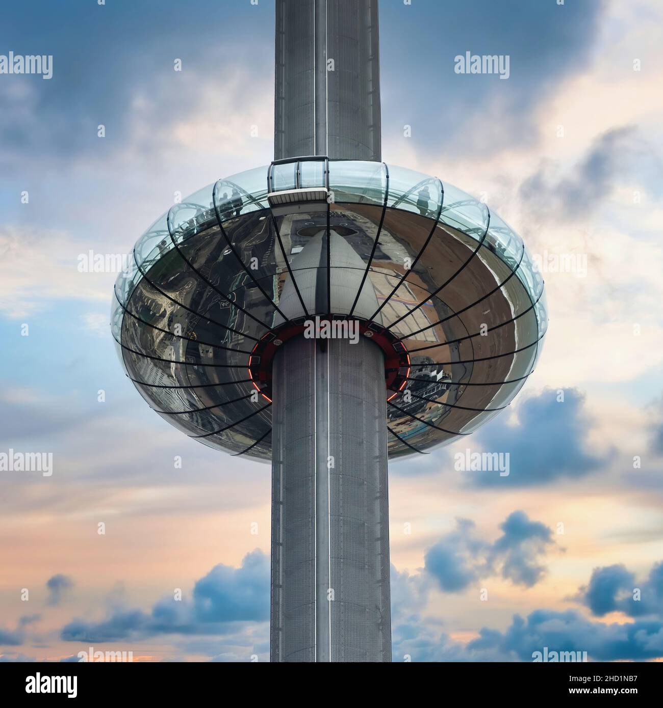Brighton, United Kingdom - January 2019: Brighton observation tower ...