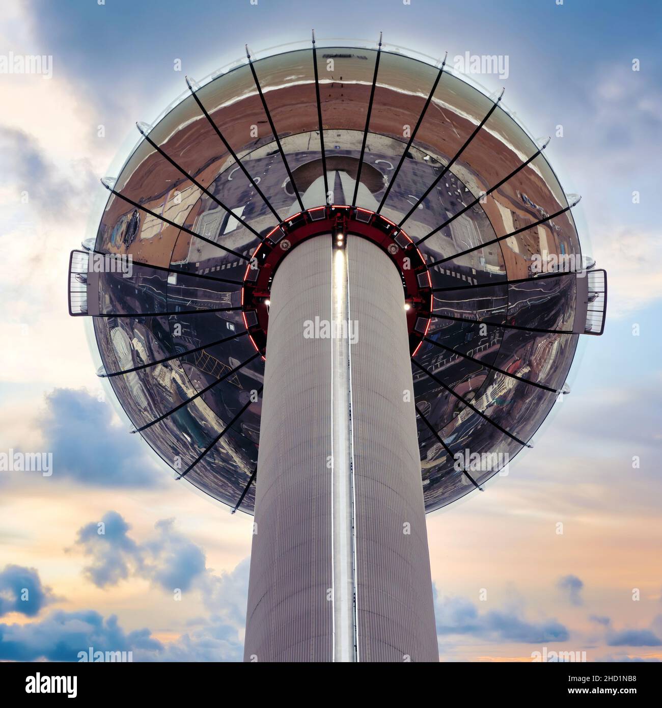 Brighton, United Kingdom - January 2019: Brighton observation tower ...