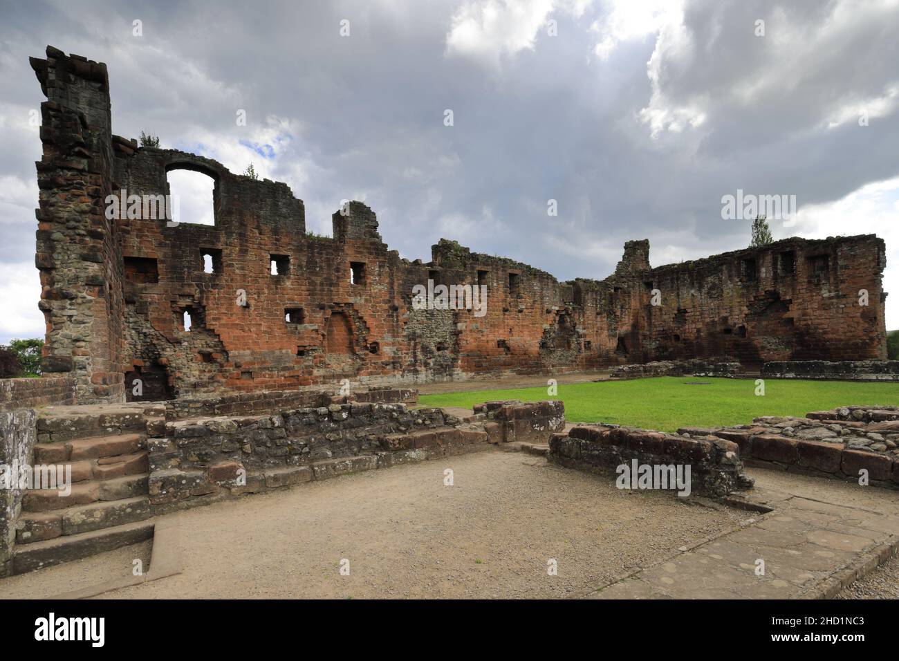 View of Penrith Castle, Penrith town, Cumbria, England, UK Stock Photo ...