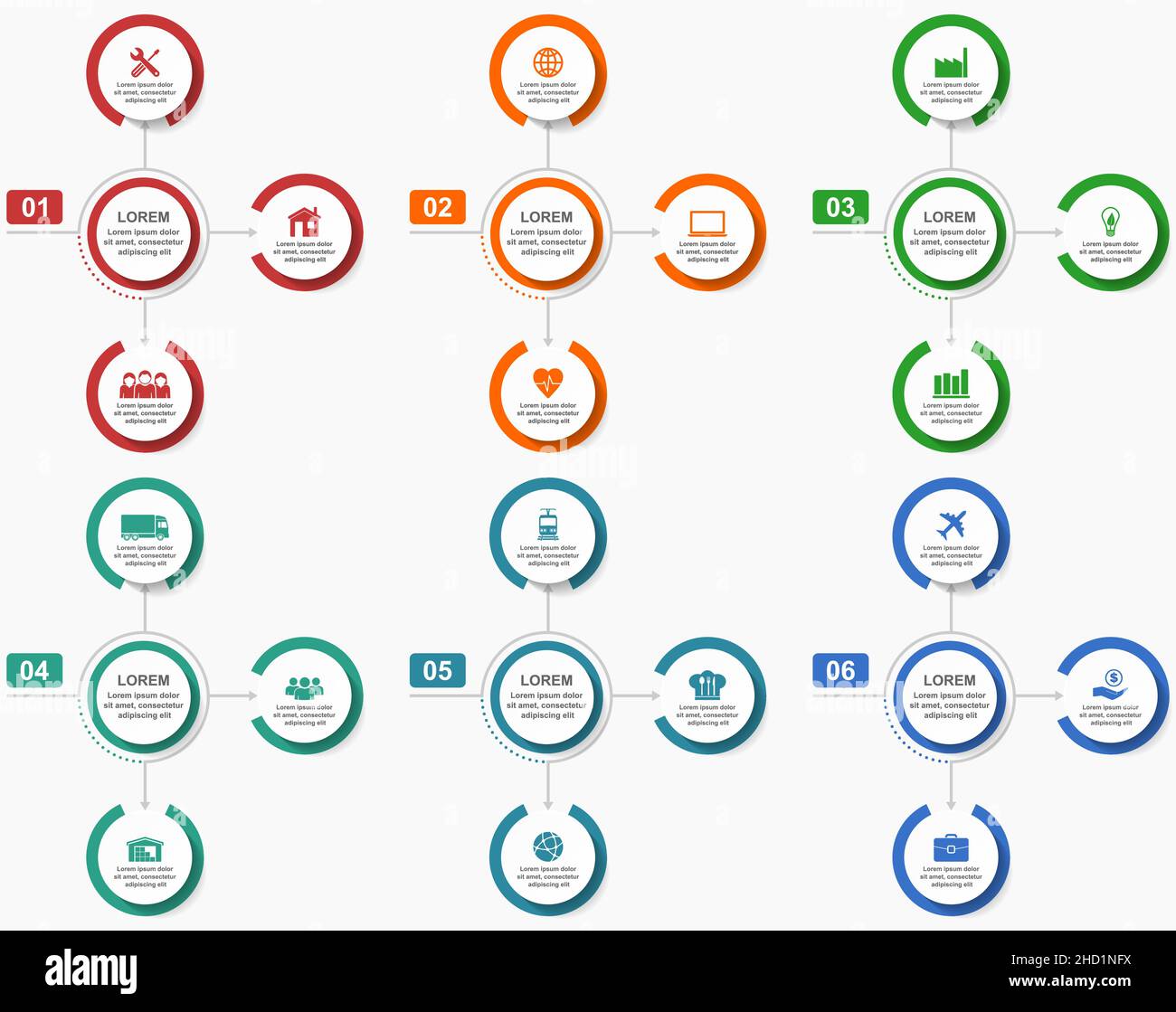 Business infographic vector template for chart, webinars, flat design ...