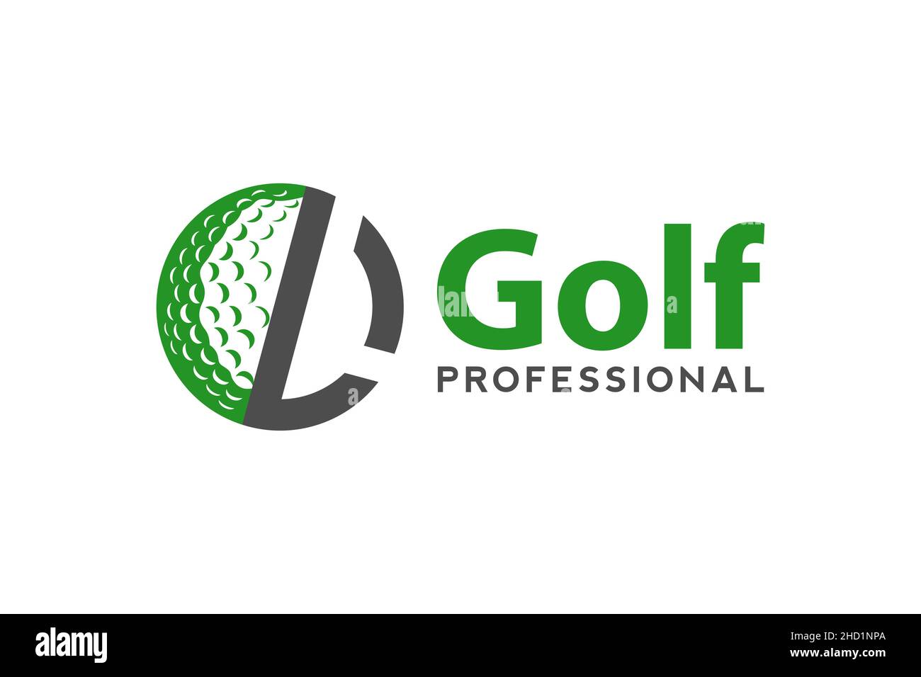 Letter L for Golf logo design vector template, Vector label of golf ...