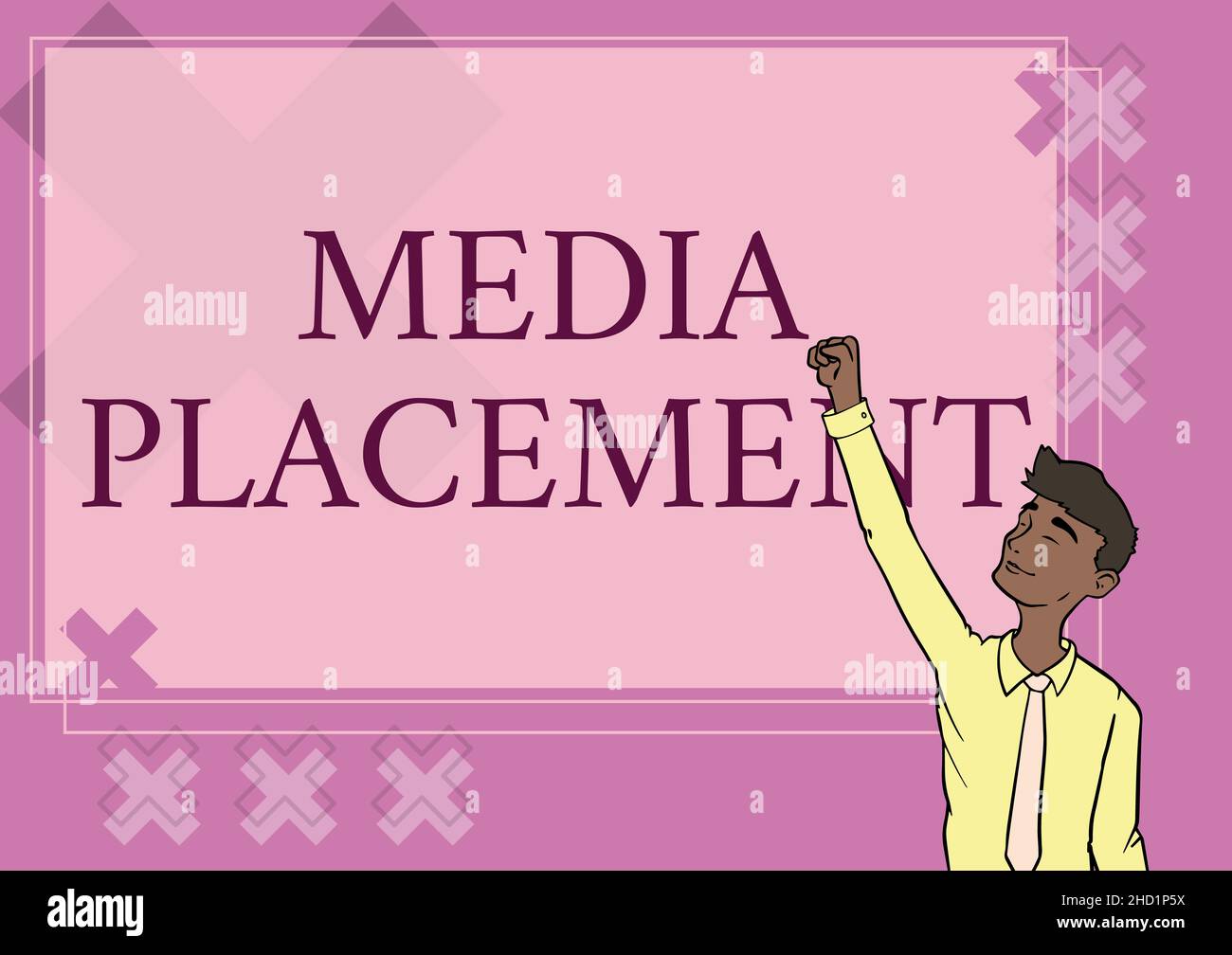 Hand writing sign Media Placement. Business overview inserting a ...