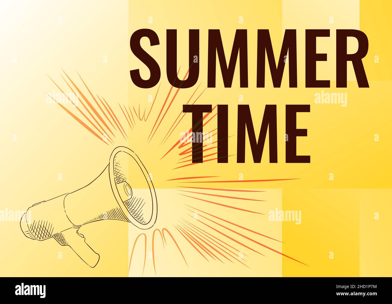 Sign displaying Summer Time. Business overview the hottest season of ...