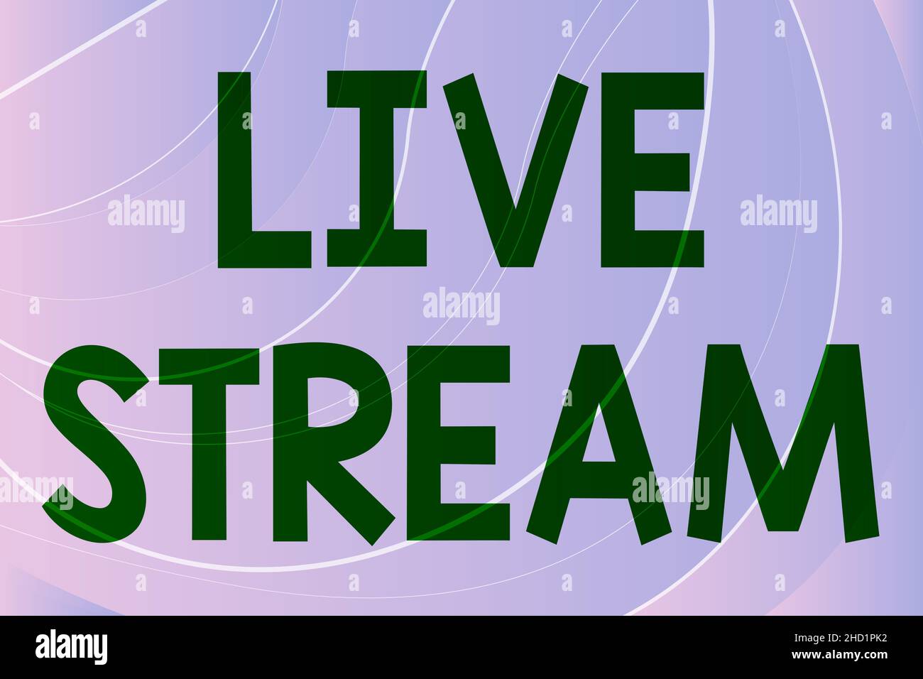 Hand writing sign Live Stream. Business approach to broadcast a video ...