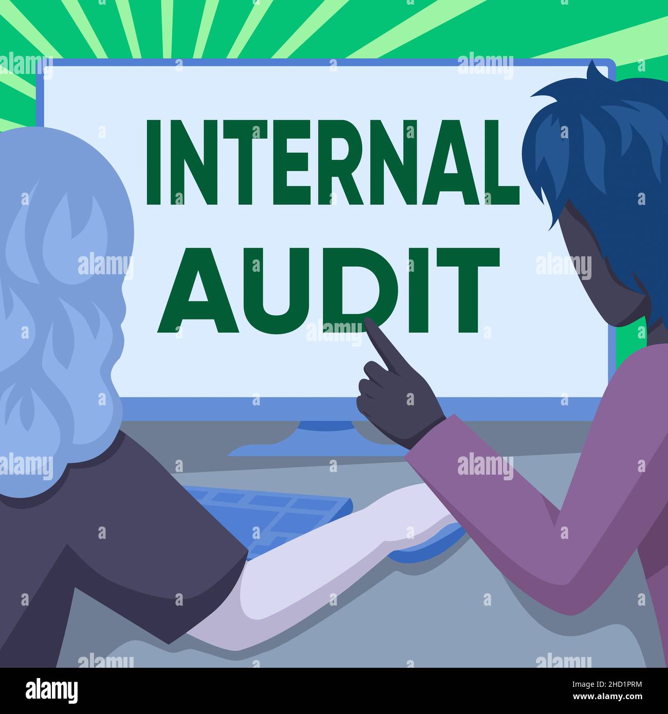 Sign displaying Internal Audit. Business concept evaluates the ...