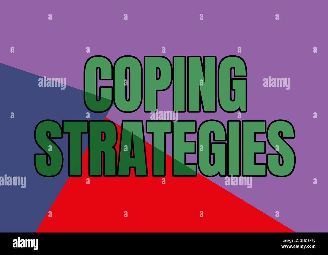Hand writing sign Coping Strategies. Internet Concept general plan or ...
