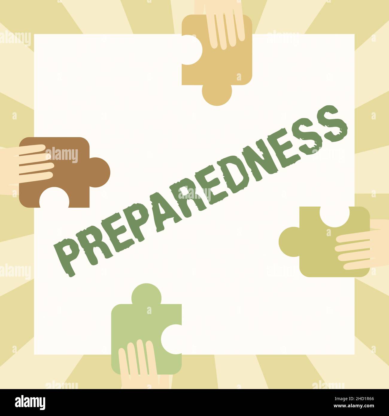 Hand writing sign Preparedness. Business showcase quality or state of ...