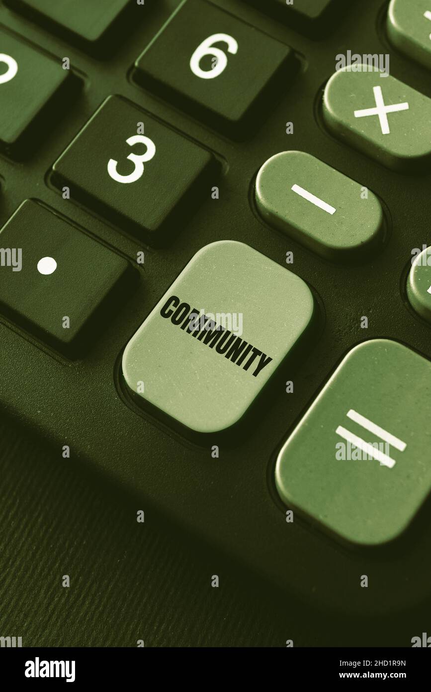 Handwriting Text Community Business Idea Specific Population With A Common Characteristics