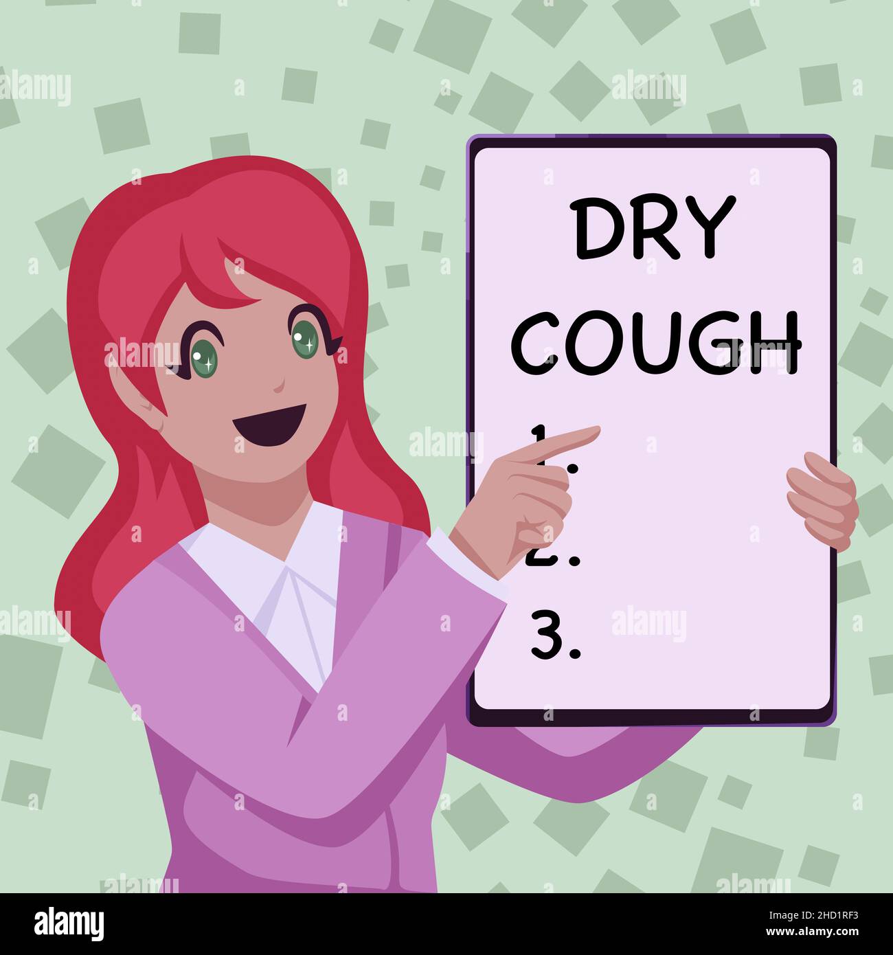 Inspiration showing sign Dry Cough. Concept meaning cough that are not ...