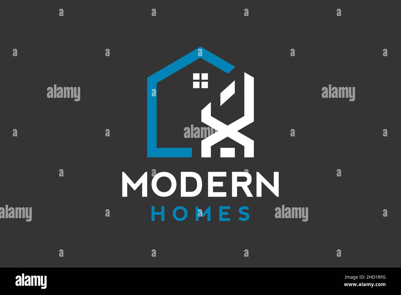 Logo design of X in vector for construction, home, real estate ...