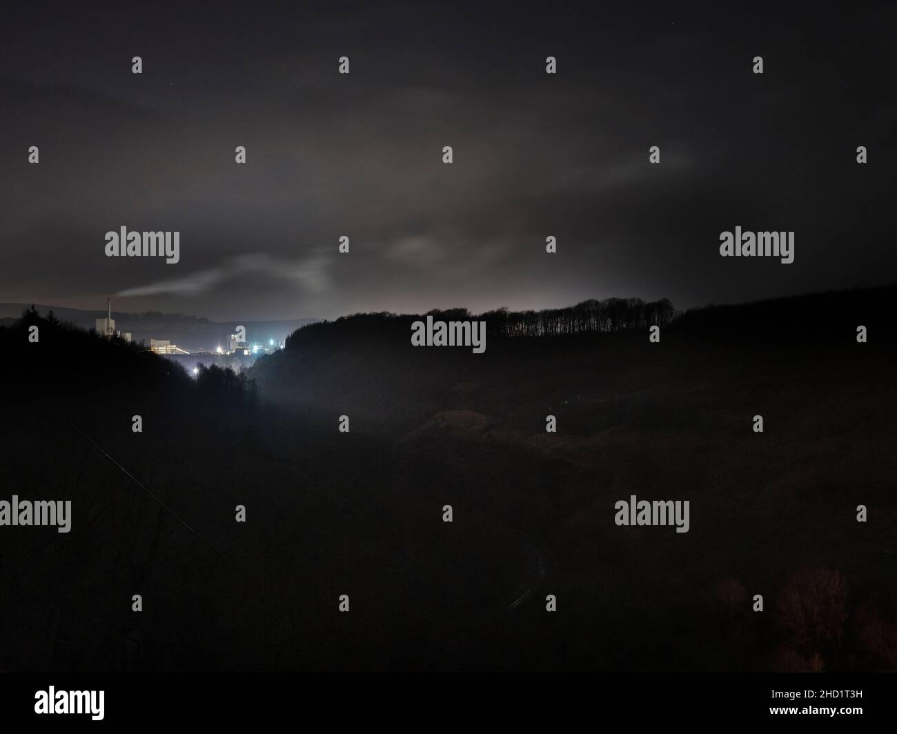 a view of Tunstead cement works Stock Photo - Alamy