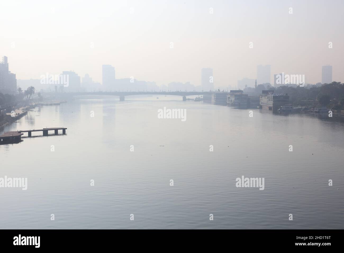 The Nile river overcast weather Stock Photo - Alamy