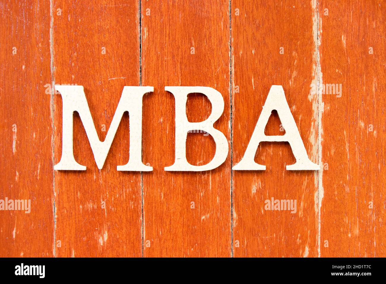 Alphabet letter in word MBA (Abbreviation of master of business ...