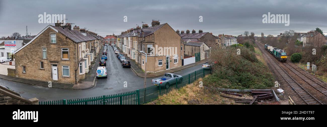 2 direct Rail Services class 68 locomotives with a nuclear flask train ...