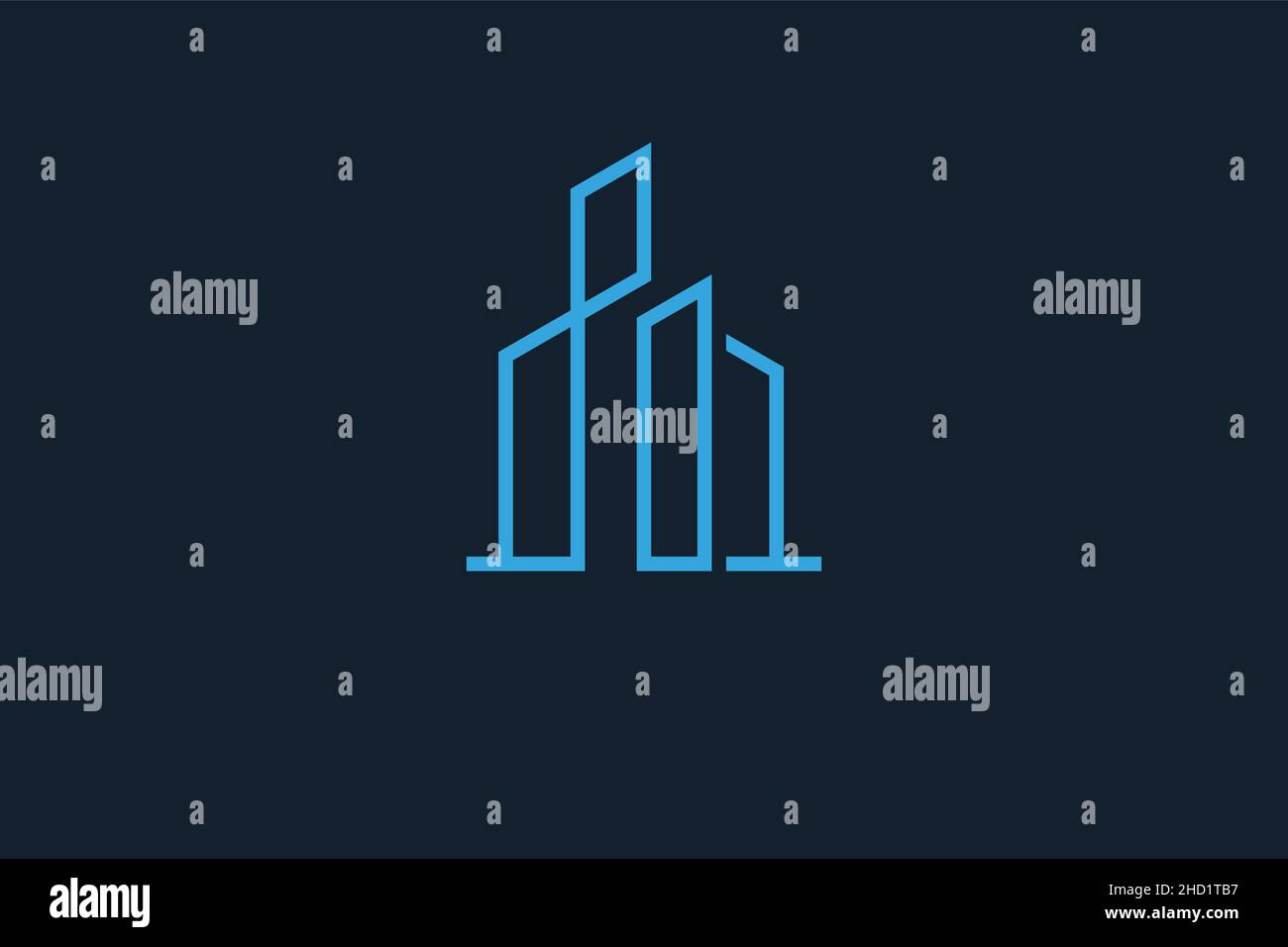 Letter I for Real Estate Remodeling Logo. Construction Architecture ...