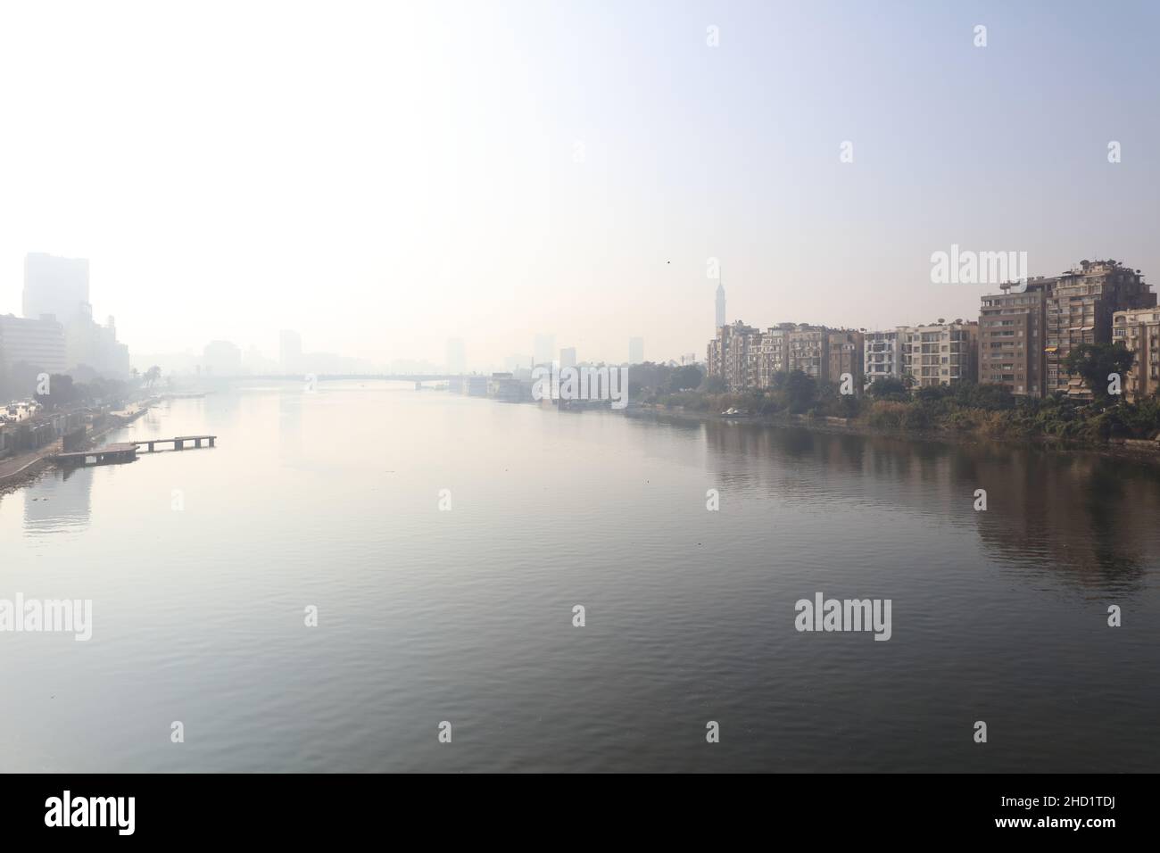 The Nile river overcast weather Stock Photo - Alamy