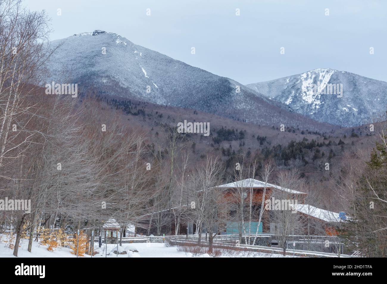 Mount Liberty and Mount Flume from the Flume Visitor Center in the New ...