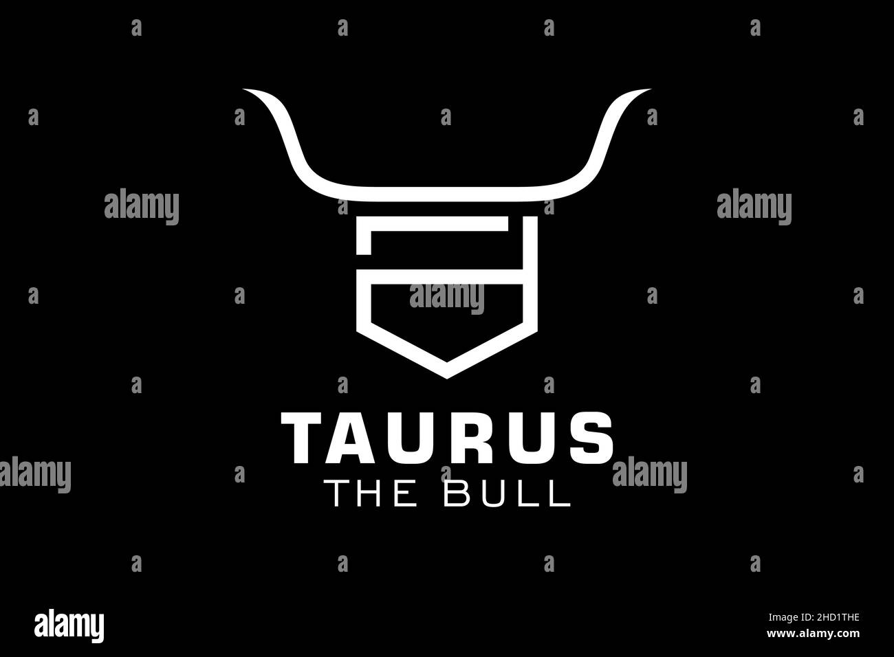 Letter D logo, Bull logo,head bull logo, monogram Logo Design Template ...