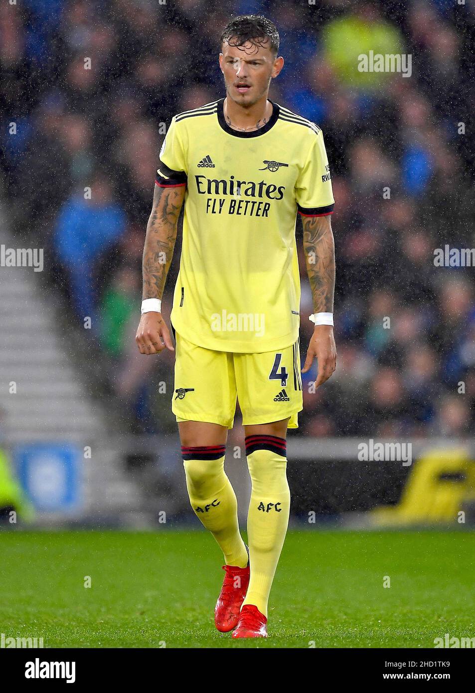 Ben White of Arsenal - Brighton & Hove Albion v Arsenal, Premier League ...