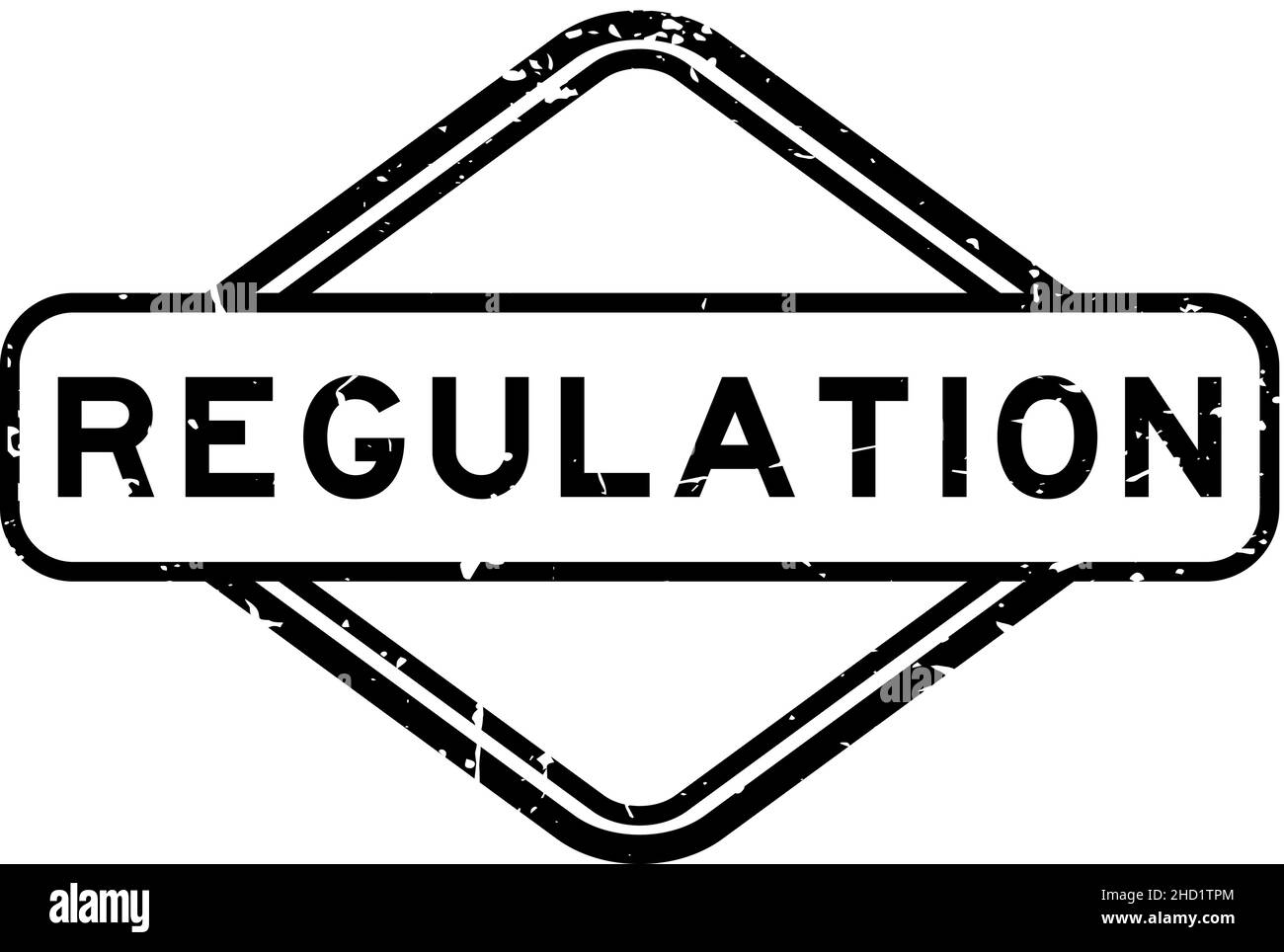 Grunge black regulation word rubbber seal stamp on white background ...