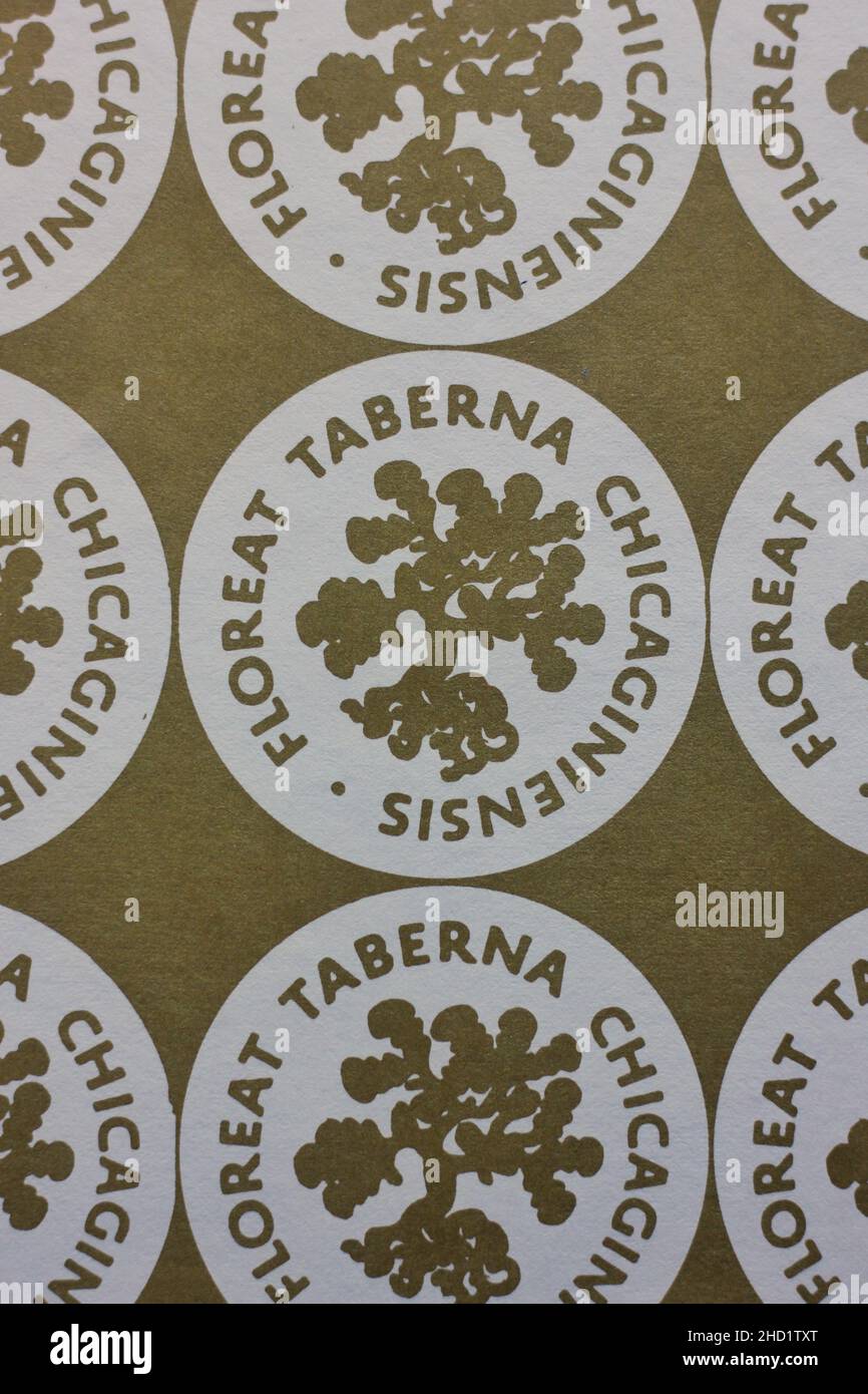 Emblem of the legendary Tavern Club of Chicago, Illinois, floreat ...