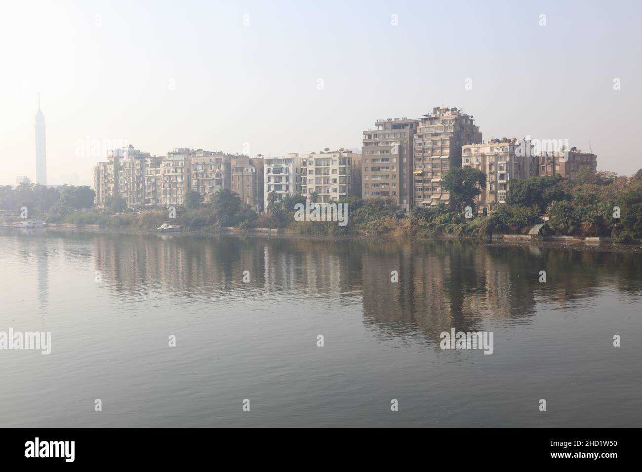 The Nile river overcast weather Stock Photo - Alamy