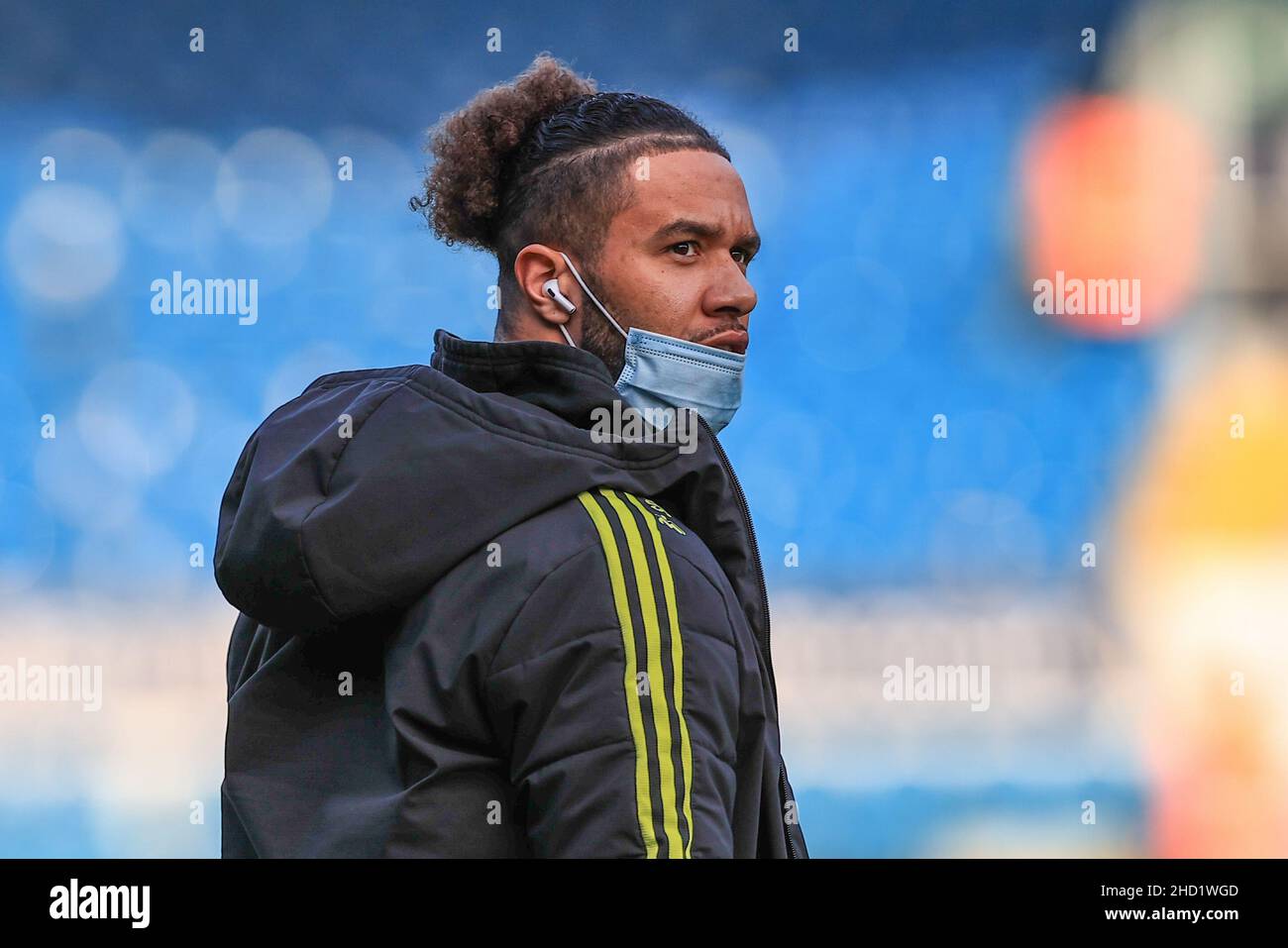 Tyler Roberts #11 of Leeds United arrives at Elland Road Stock Photo ...