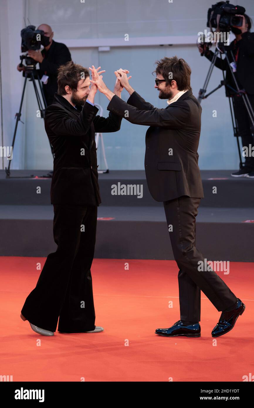 Lido di Venezia, Italy, September 9, 2021 - Fabio e Damiano D'Innocenzo ...