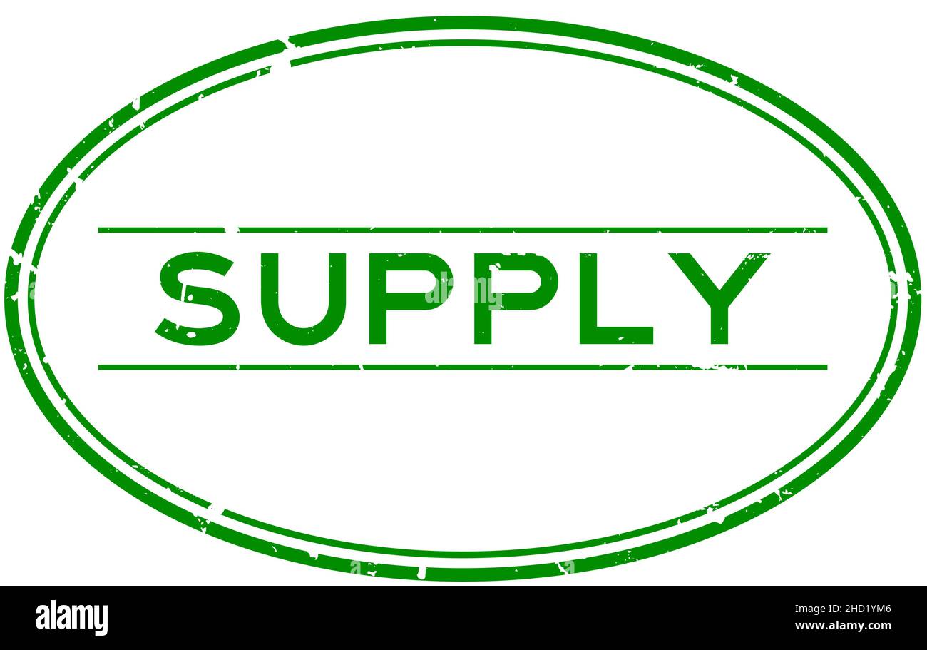 Grunge green supply word oval rubber seal stamp on white background Stock Vector Image & Art - Alamy