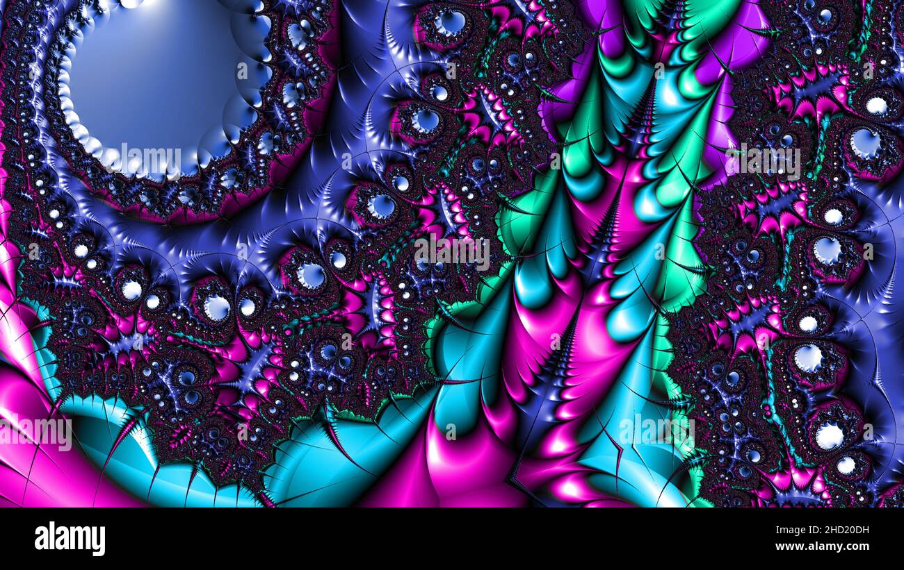 Abstract Computer generated Fractal design. A fractal is a never-ending ...