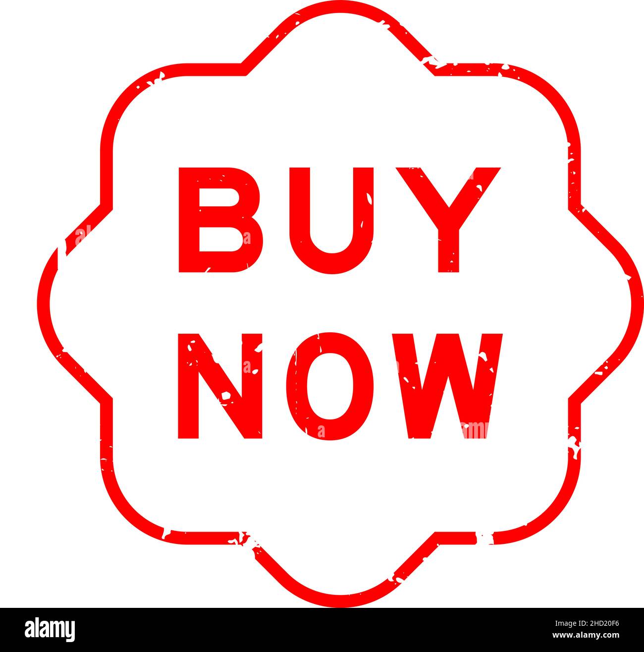 Grunge red buy now word rubber seal stamp on white background Stock ...