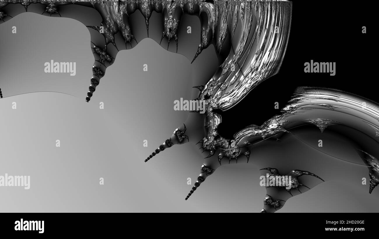 Abstract Computer generated Fractal design. A fractal is a never-ending ...