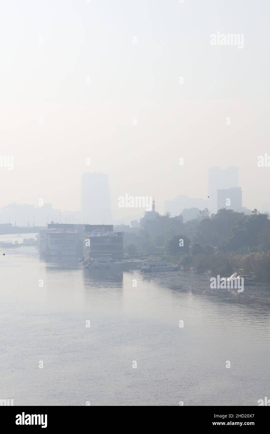 The Nile river, overcast weather Stock Photo - Alamy