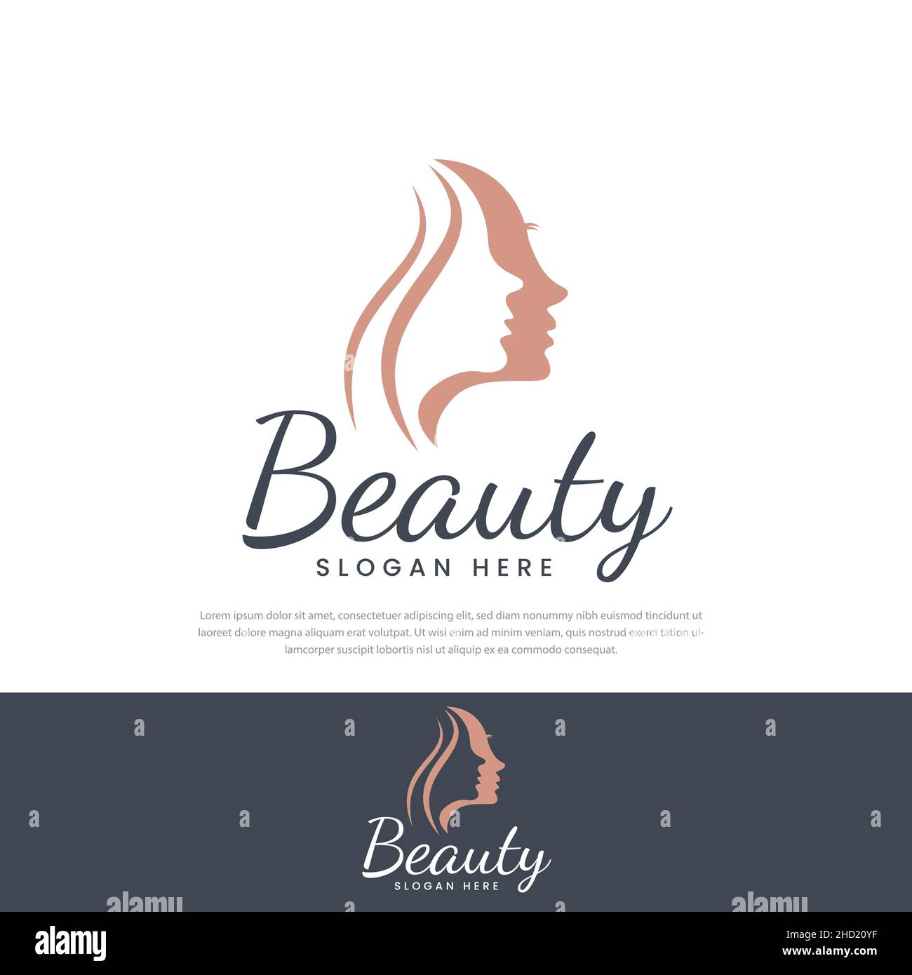 Vector illustration of woman silhouette icon, beautiful shadow woman ...