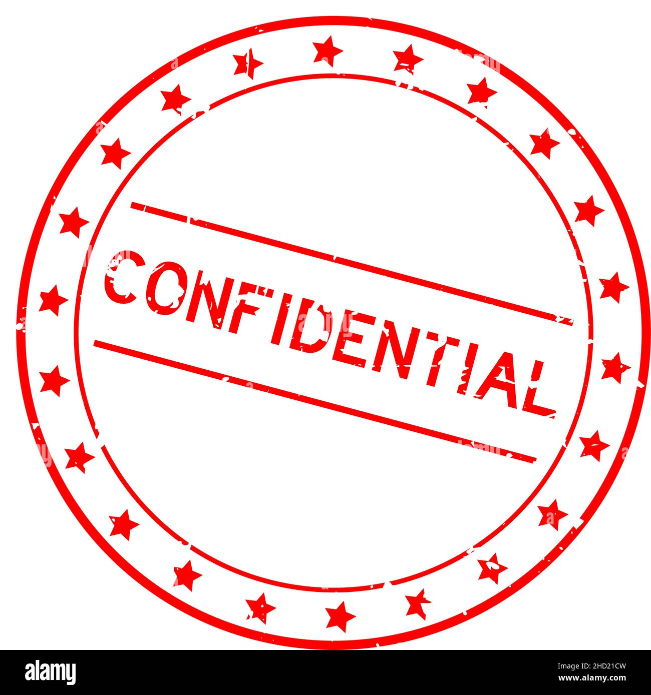 Grunge red confidential word round rubber seal stamp on white background Stock Vector Image ...