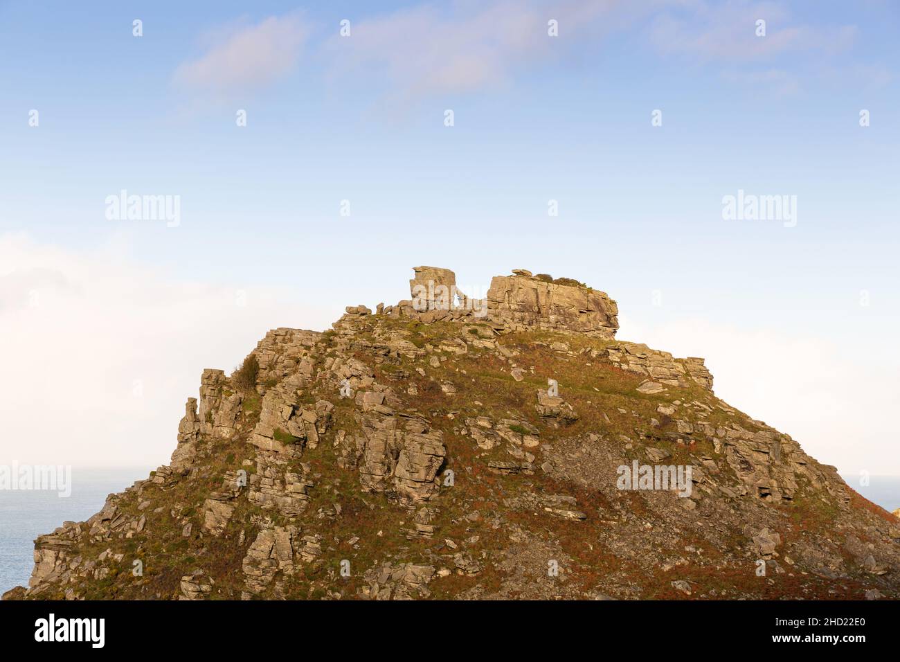 "White Lady", Castle Rock, Valley of the Rocks, Exmoor, North Devon, UK ...