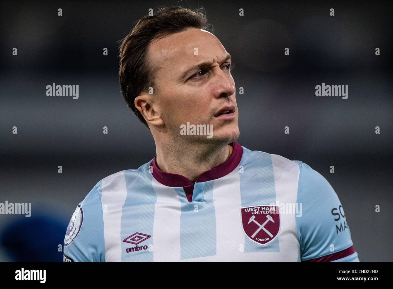 LONDON, ENGLAND - JANUARY 01: Mark Noble of WHU during the Premier ...