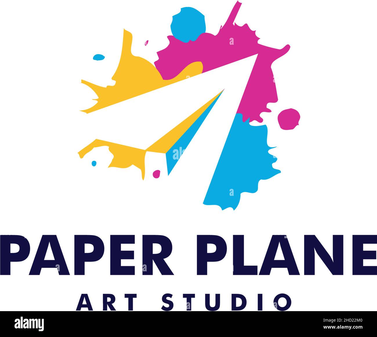 Modern colorful design PAPER PLANE logo design Stock Vector Image & Art ...