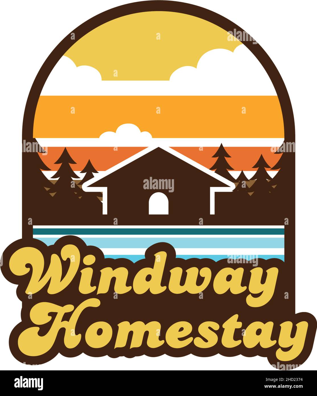 Hotel design blue green Cut Out Stock Images & Pictures - Alamy