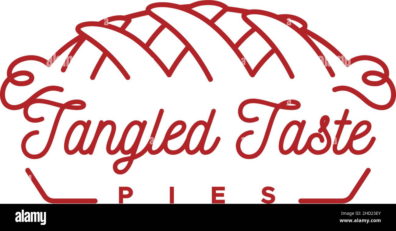 Minimalist flat striped JANGLED TASTE logo design Stock Vector Image ...