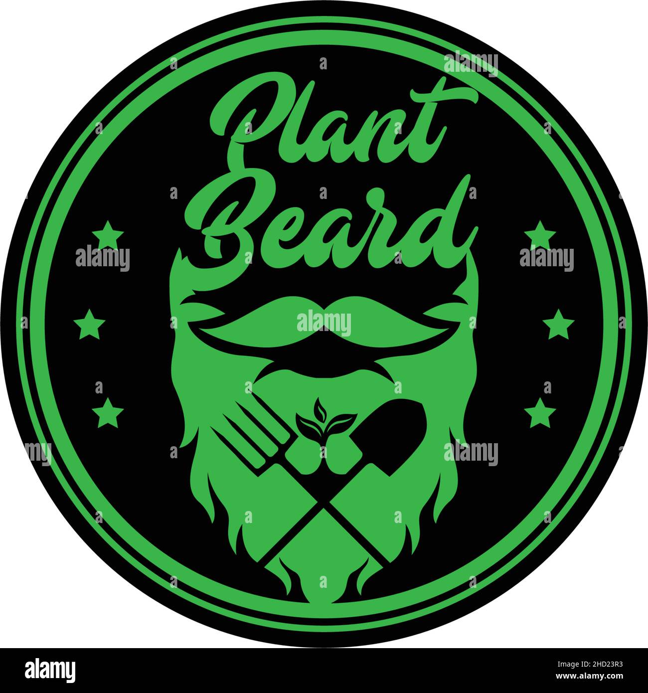 Young man green beard Cut Out Stock Images & Pictures - Alamy