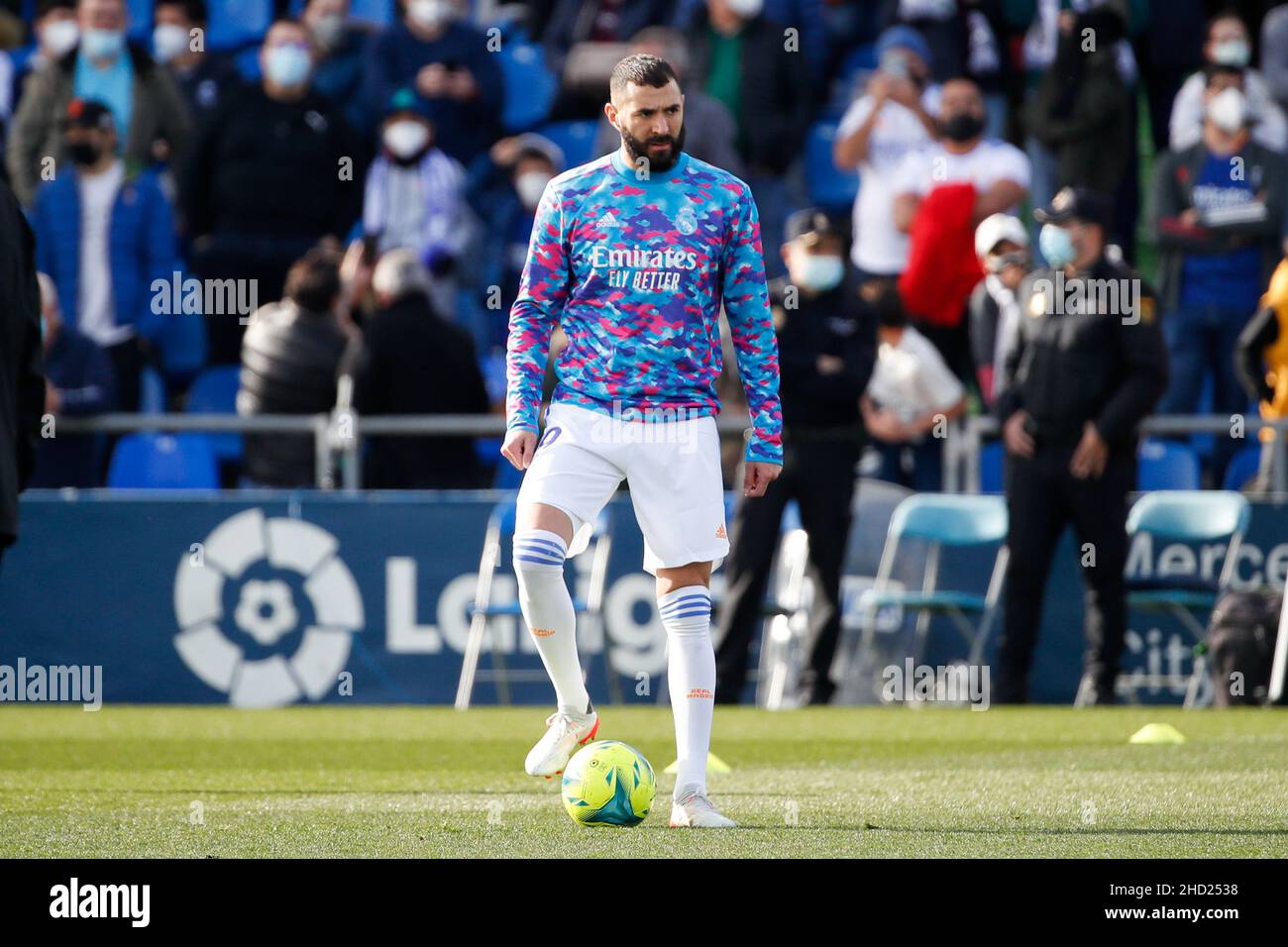 Madrid, Spain. 02nd Jan, 2022. Karim Benzema of Real Madrid during the ...